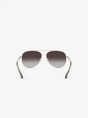 Michael Kors Perledo Aviator Sunglasses - Gold
