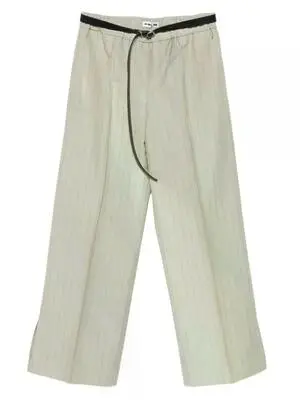 JIL SANDER Pinstriped Straight Leg Trousers