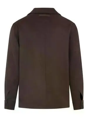 Zegna Double-pocket Cashmere Shirt Jacket - Brown
