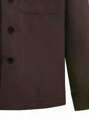 Zegna Double-pocket Cashmere Shirt Jacket - Brown