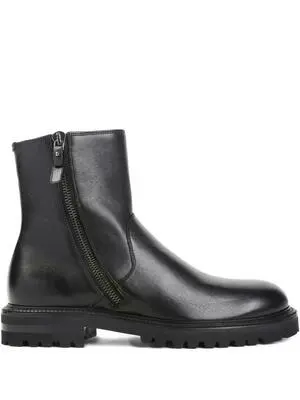 Giorgio Armani Zip Up Boots For Men