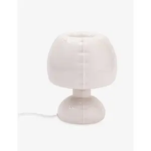 HOME STUDYO Freddy Ceramic Table Lamp - Bone Gloss