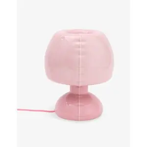 HOME STUDYO Freddy Ceramic Table Lamp - Bubblegum Gloss