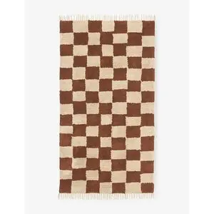 FERM LIVING Mara Washable Cotton Rug 80cm X 150cm - Rust Warm Sand