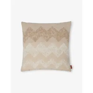 Missoni Gessetti Zigzag-pattern Wool-blend Cushion 40cm X 40cm - Natural