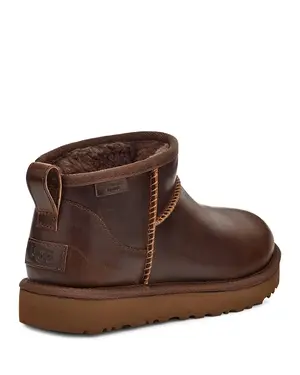 UGG Classic Ultra Mini Leather Regen Boots - Ironwood