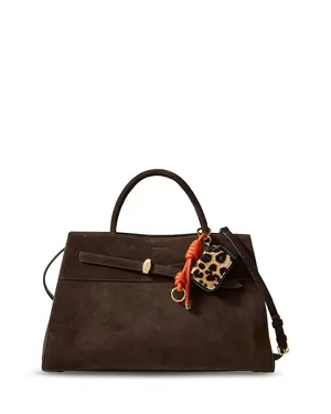 Veronica Beard Leopard Print Zip Pouch Bag Charm