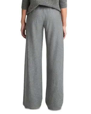 Vince High Rise Wool Blend Pants - Medium Heather Grey