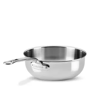 HESTAN Probond Luxe 3.5 Quart Professional Clad Stainless Steel Essential Pan With Lid