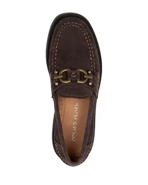 DONALD PLINER Galilee Loafers - Dark Brown Suede