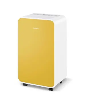 COSTWAY Portable 32 Pints/day Dehumidifier For Home Basement With 3 Modes - Yellow