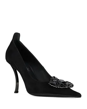 Jeffrey Campbell Parliament Suede Pumps - Black Suede