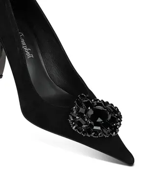 Jeffrey Campbell Parliament Suede Pumps - Black Suede