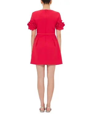 LEO LIN Aurelie Applique Mini Dress - Rosa