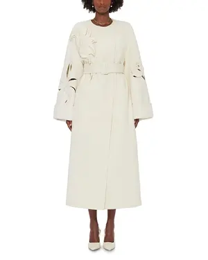 LEO LIN Celestine Wool Blend Coat Dress