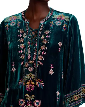 Johnny Was Velvet Kimono Dress