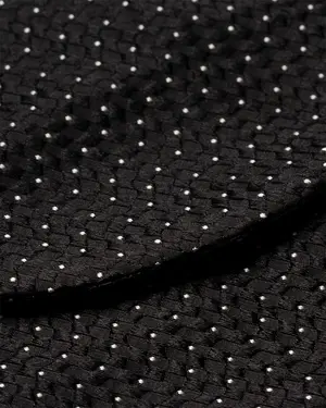 Eton Pin Dot Silk Bow Tie - Black