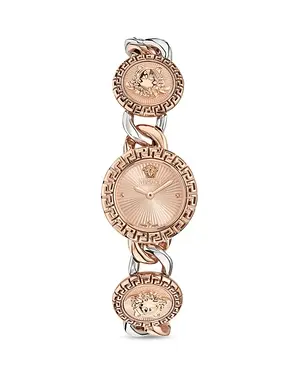 Versace La Greca Stud Icon Watch, 28mm - Rose Gold/two Tone