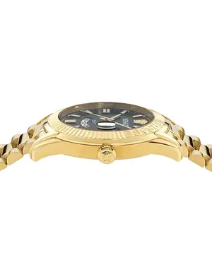 Versace Apodis Gmt Watch, 41mm - Gold