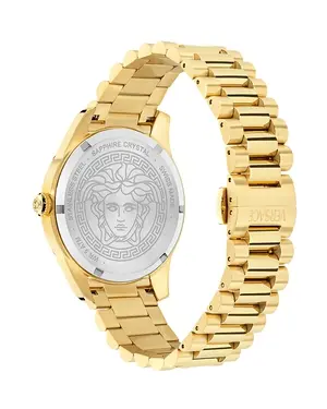 Versace Apodis Gmt Watch, 41mm - Gold