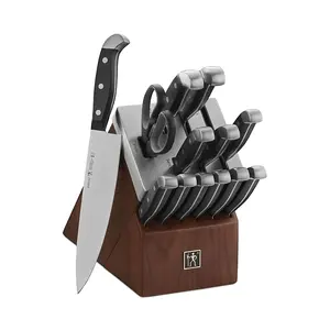 HENCKELS Statement 14 Piece Self Sharpening Knife Block Set - Silver