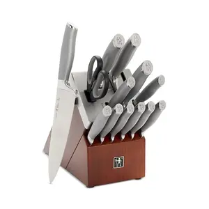 HENCKELS Graphite 14 Piece Self Sharpening Knife Block Set - Silver