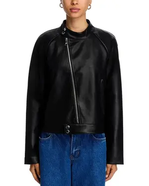 Steve Madden Jett Faux Leather Moto Jacket