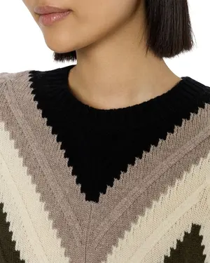 Gerard Darel Elissa Wool Chevron Sweater