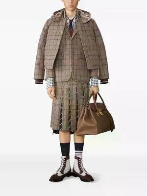 Thom Browne Houndstooth Pleated Skirt