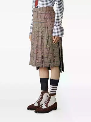 Thom Browne Houndstooth Pleated Skirt