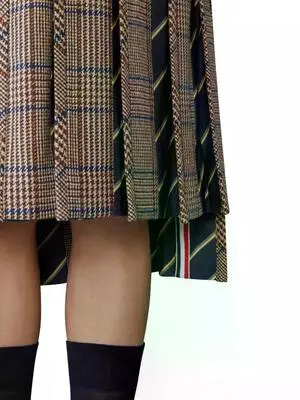 Thom Browne Houndstooth Pleated Skirt