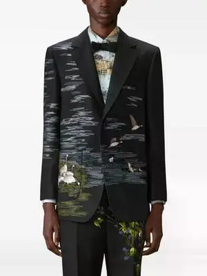 Thom Browne Embroidered Blazer