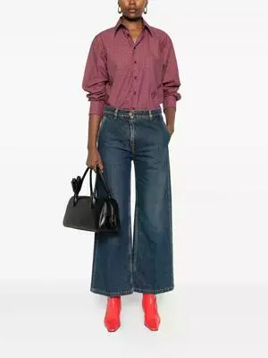 Aspesi Cotton Wide Leg Jeans