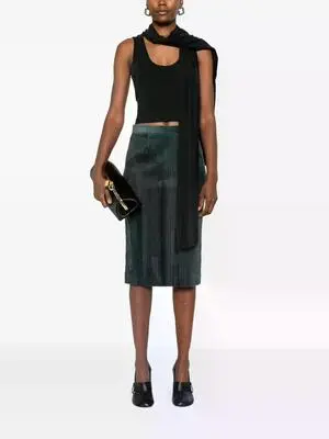 Massimo Alba Corduroy Midi Skirt