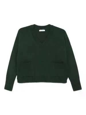 AROVESCIO V-neck Patch-pocket Sweater