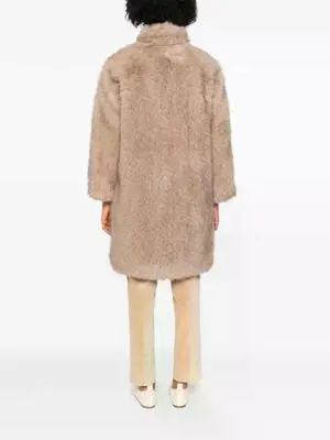 ROSSO 35 Faux-fur Longline Coat