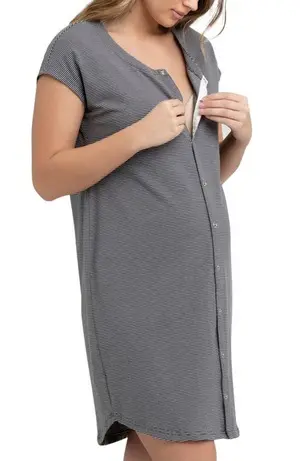 RIPE MATERNITY Blake Organic S/slv Nightie