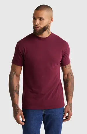 EPIC FITS Crew Neck T Shirt Maroon