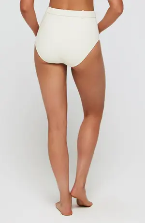 HERMOZA Lucia High Waisted Belted Two-piece Bottom