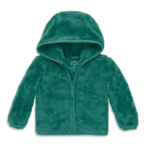 PRIMARY Baby Teddy Fleece Jacket - Sunwashed Teal