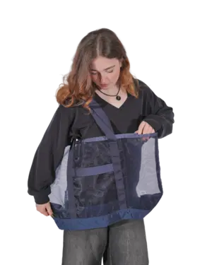 BABOON TO THE MOON Mesh Tote - Midnight