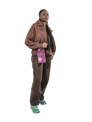 BABOON TO THE MOON Water Bottle Sling - Wildberry