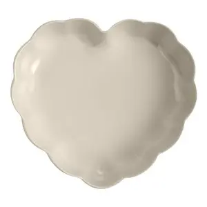 EMILE HENRY Madeleine Heart Shaped Cake Dish - Clay