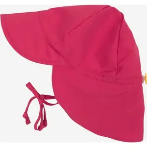LEVERET Baby Flap Swim Hat Hot Pink