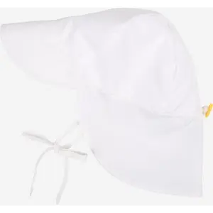LEVERET Baby Flap Swim Hat White