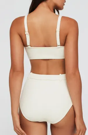 HERMOZA Lucia Square Neck Two-piece Bikini Top