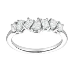 LUVMYJEWELRY 14k Gold 1 Ct Lab Grown Diamond Ring - 14k White Gold