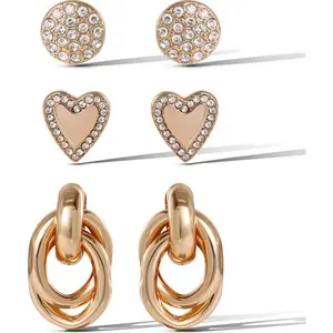 Jessica Simpson Stud Earring Set - Gold