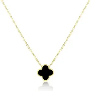 THE LOVERY FINE JEWELRY 14k Gold Clover Necklace - Yellow Gold