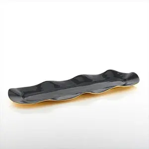 LUNARES Ruffled Graphite Long Tray